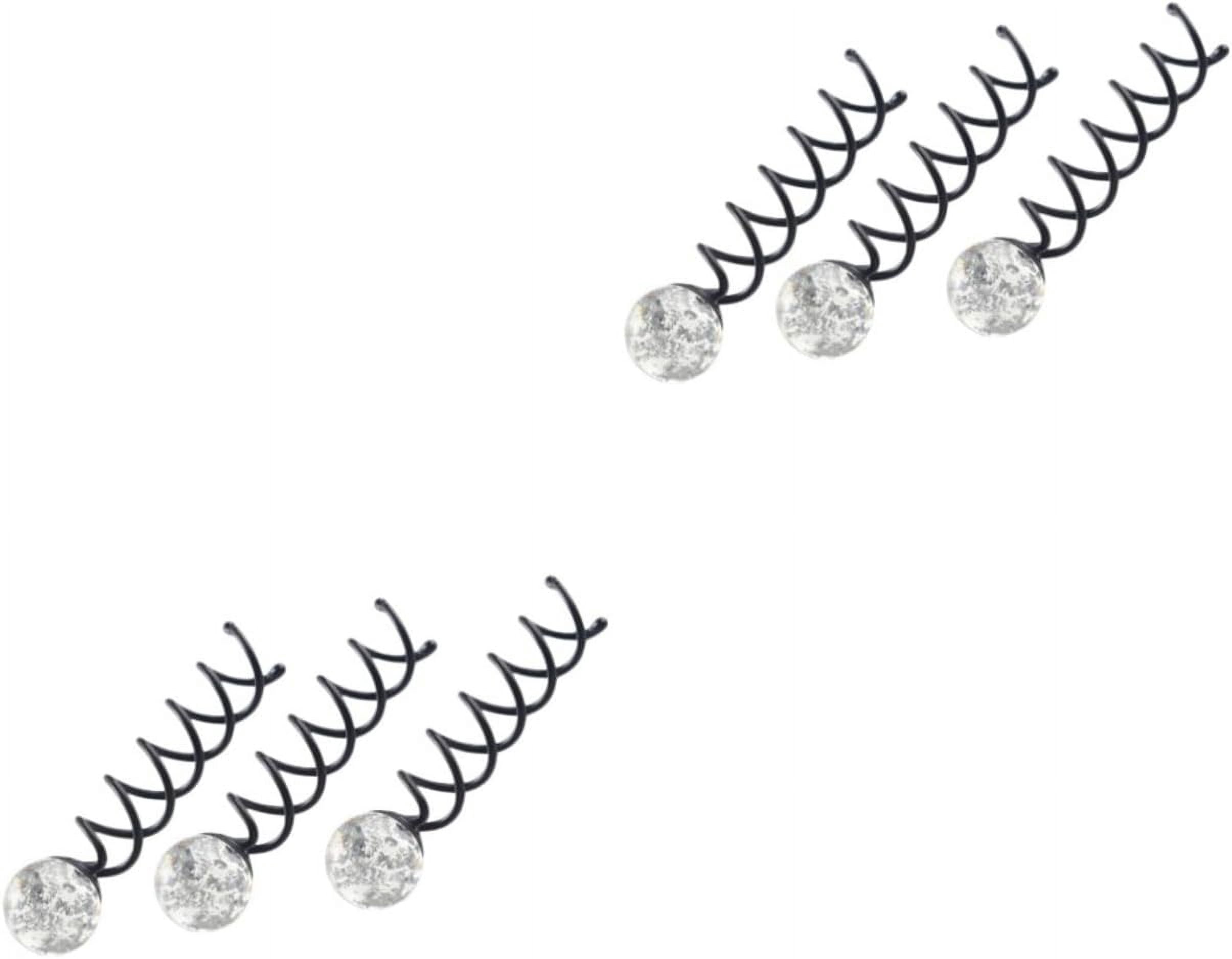 6 Pcs brown bread brooch pin women's hair clips spiral pins for buns ...