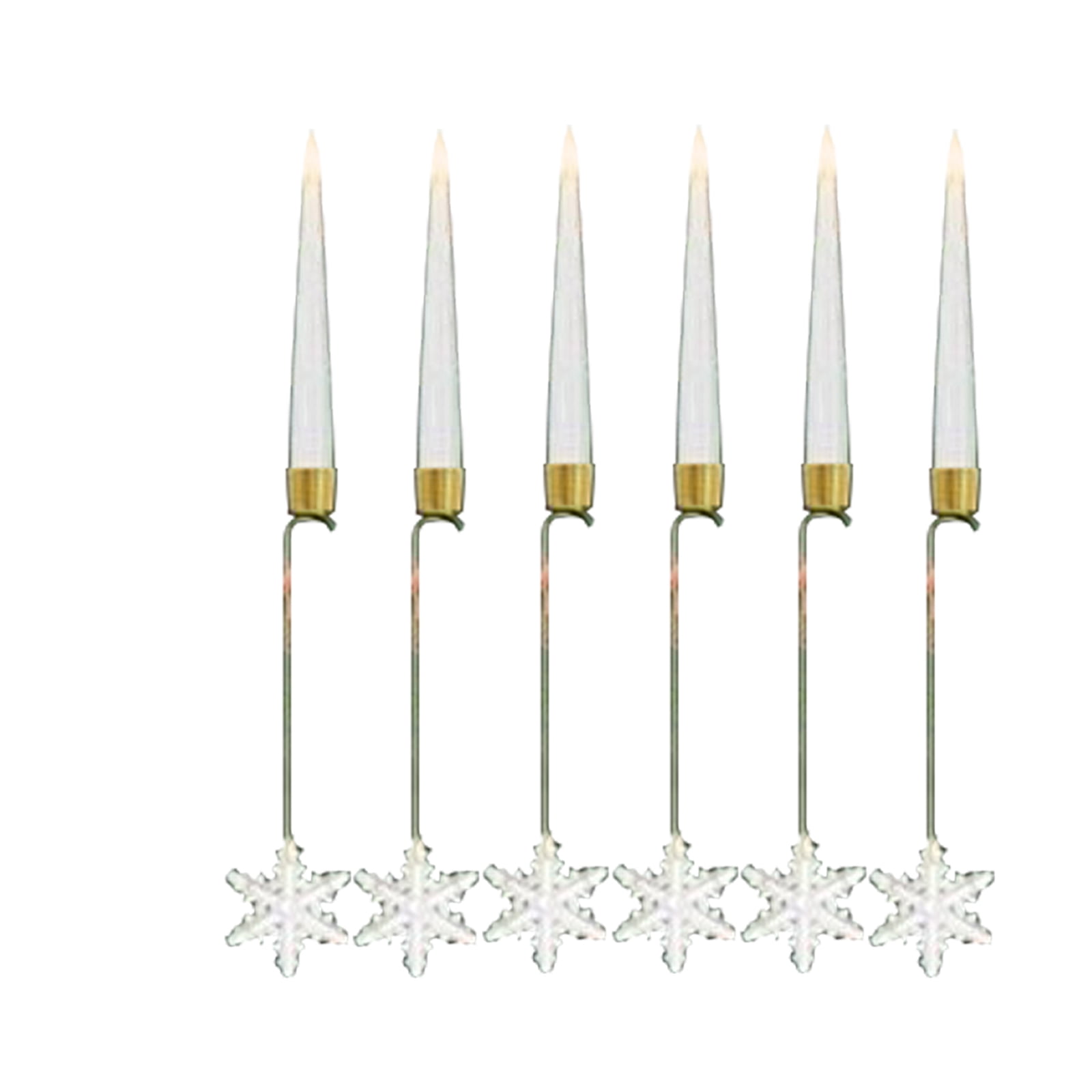 6 PcsFlameless Christmas Tree Candles with Remote, 10 Pack Battery ...