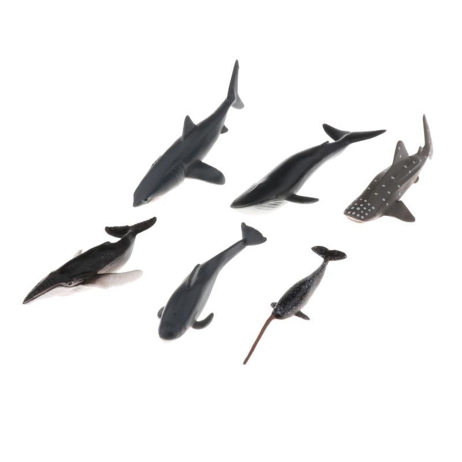 6 Peices Solid Lifelike Sea Creature Figures Sea Animal Figurines ...