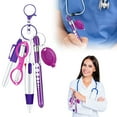 6 Pen Sets Including Marker Pen Retractable Ballpoint Pen Keychain Clip ...