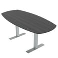 6 Person Arc Boat Conference Table T-Bases Data And Electric 6 Ft ...