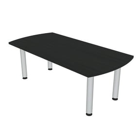 5 Foot Rectangular Conference Table Silver Post Legs Power And Data ...