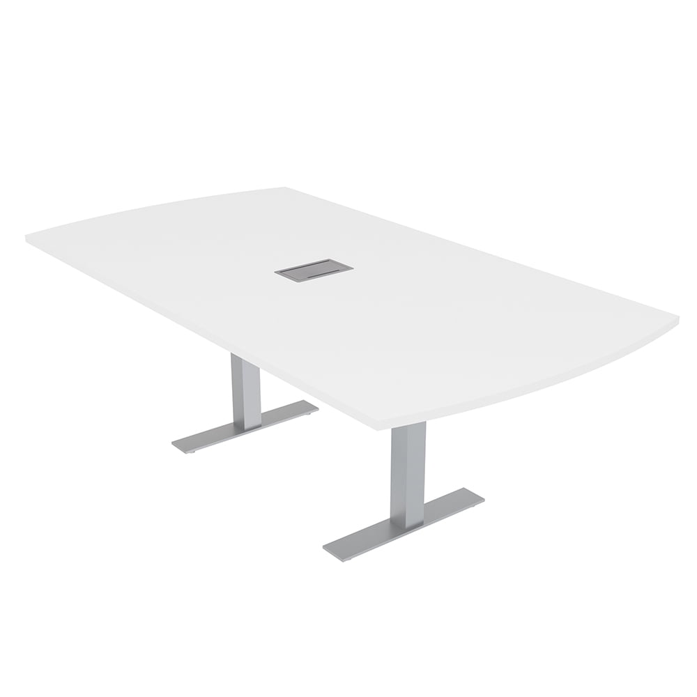 6 Person Arc Rectangle Meeting Room Table 7Ft Data And Electric Module - Walmart.com