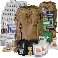 4-Person 72-Hour Emergency Survival Kit Backpack with Food, Water ...