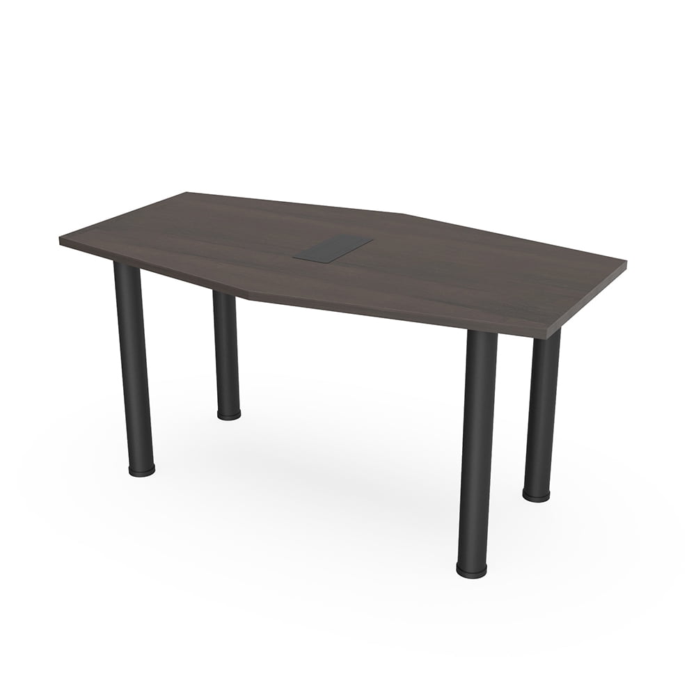 6 Person Hexagon Irregular Conference Table Legs Power And Data ...
