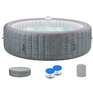 Inland 24 Jets 6-Person Square Hard-Sided Lounger Spa, 120V ...