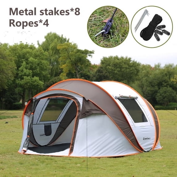 6 Person Instant Cabin Tent | Portable Large Pop Up Tent with Easy 10 ...