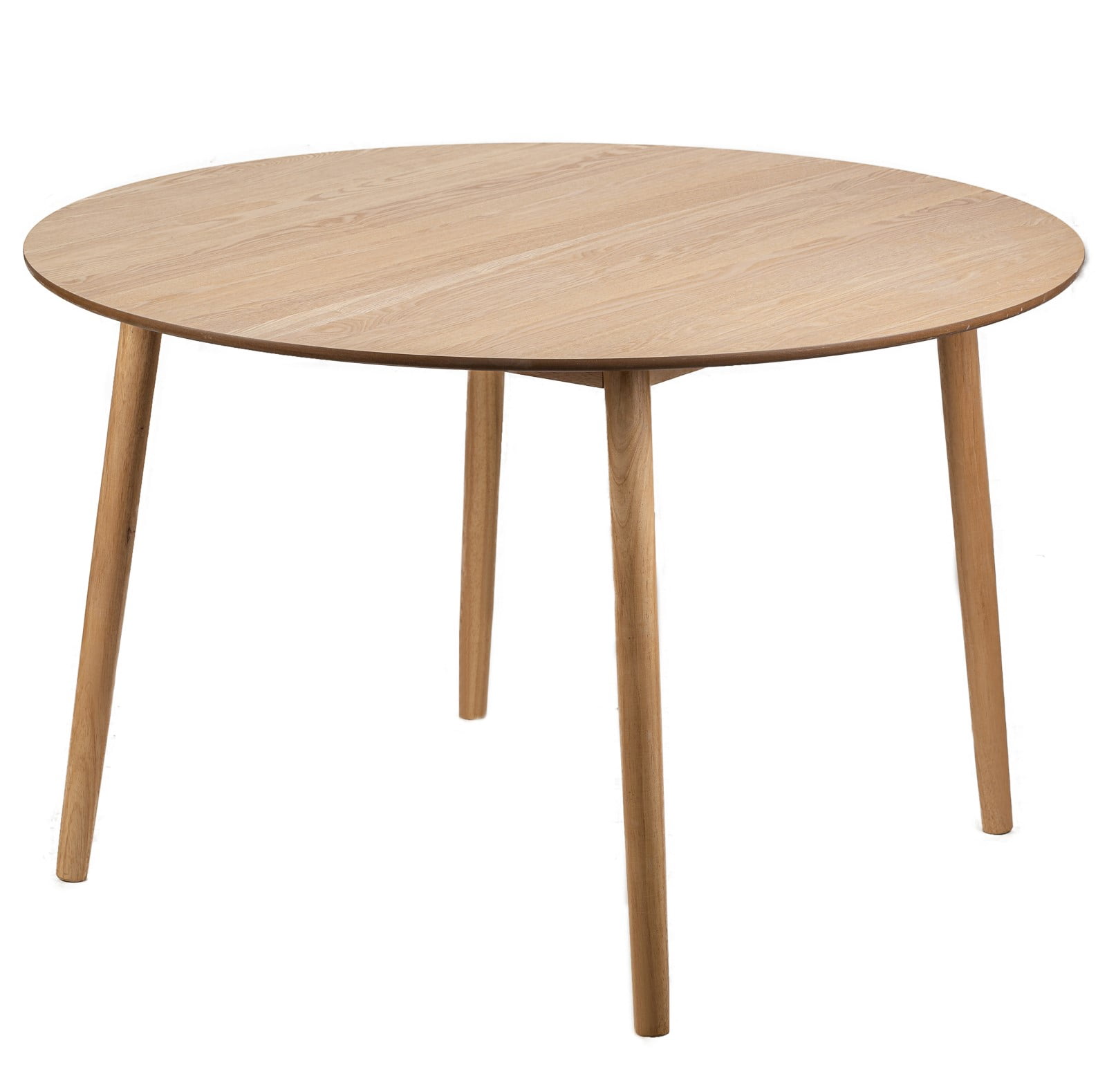6-Person Natural Solid Wood Dining Table Classic Style Dining Room ...