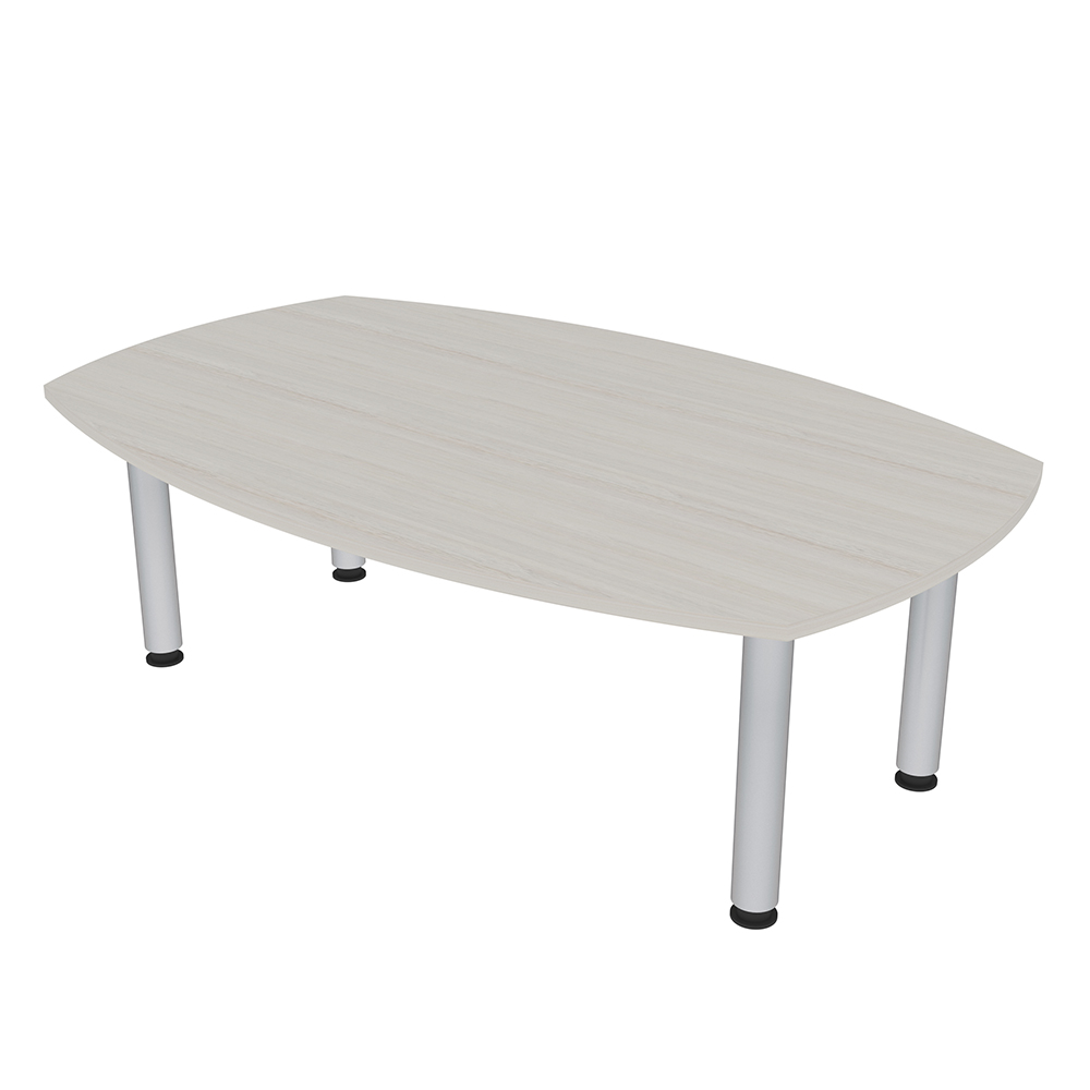 Iceberg ARC Oval Table, 36"x72", Graphite Top/Silver Legs - Walmart.com