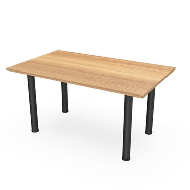 5 Foot Rectangular Conference Table Silver Post Legs Power And Data ...