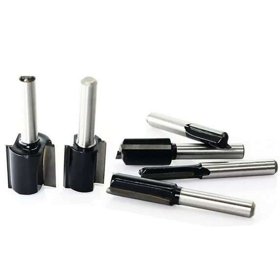 6 Piece Alloy Milling Cutter Set for Woodworking Double Edges Design ...