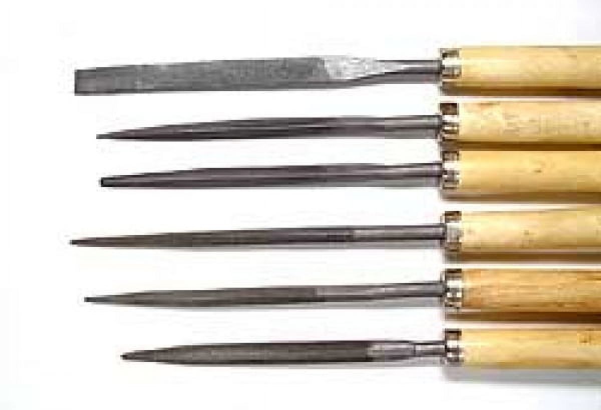 6 Piece Assorted File Set with Wooden Handle - Walmart.com