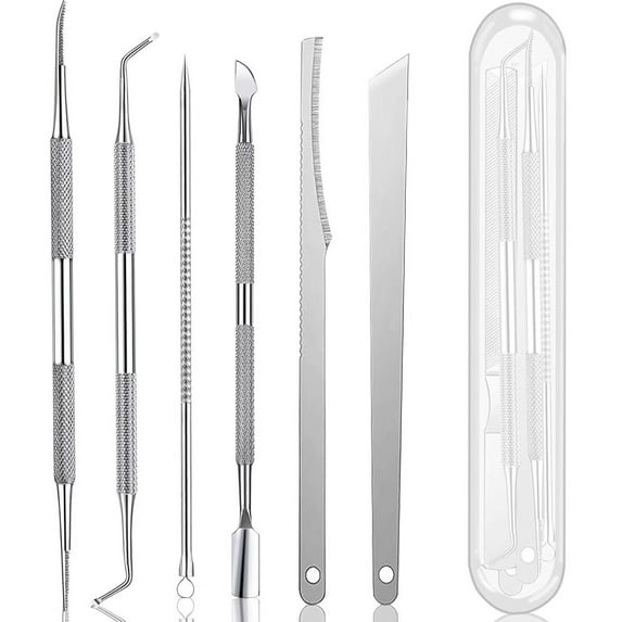6 Piece Basic Nail Care Tool Kit, Stainless Steel Manicure Set for ...
