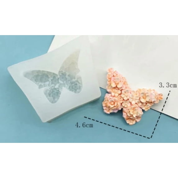 6-Piece Butterfly Chocolate Candy Molds - Food-Grade Silicone Baking ...