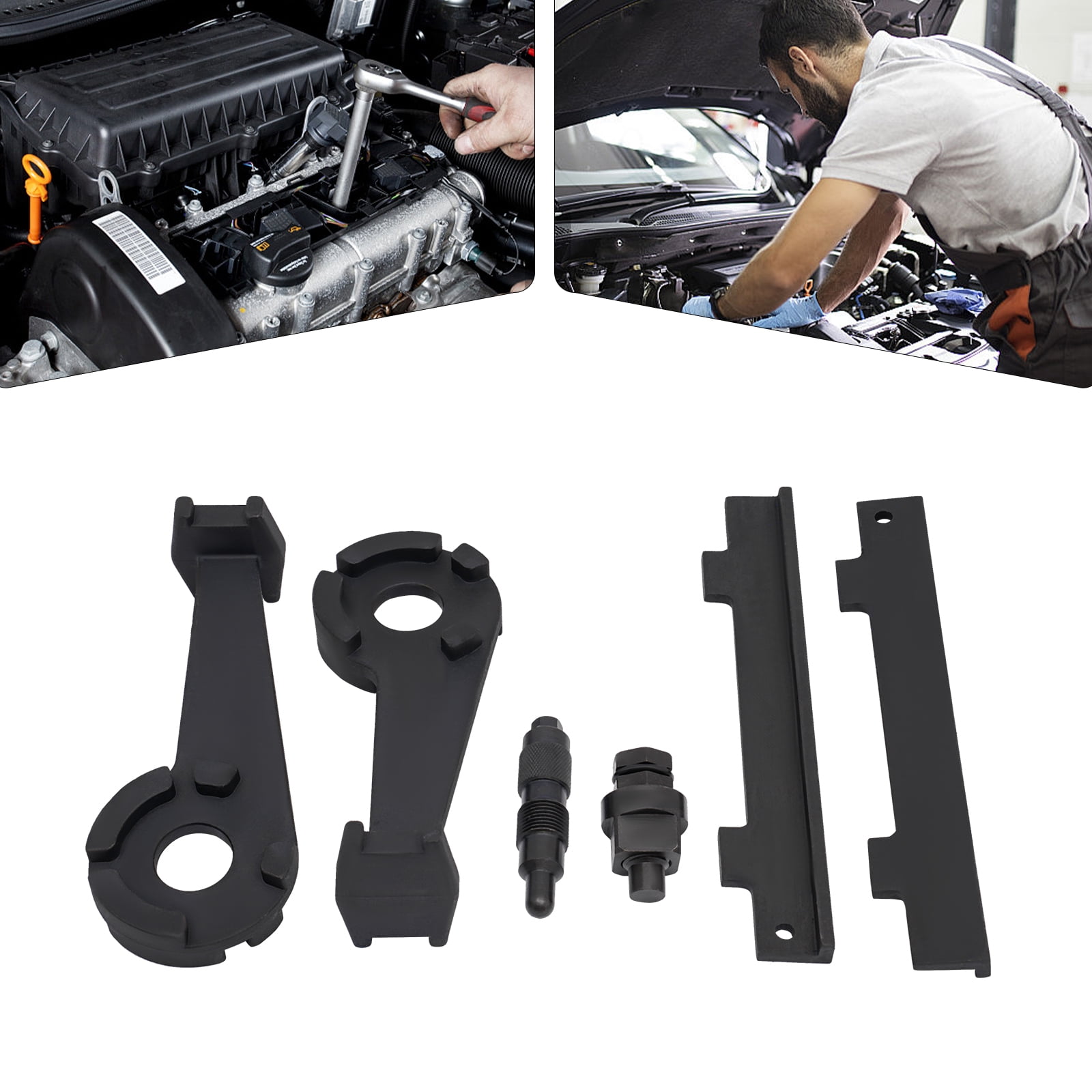 6-Piece Camshaft Holding Tool Set for Audi and Volkswagen Engines ...