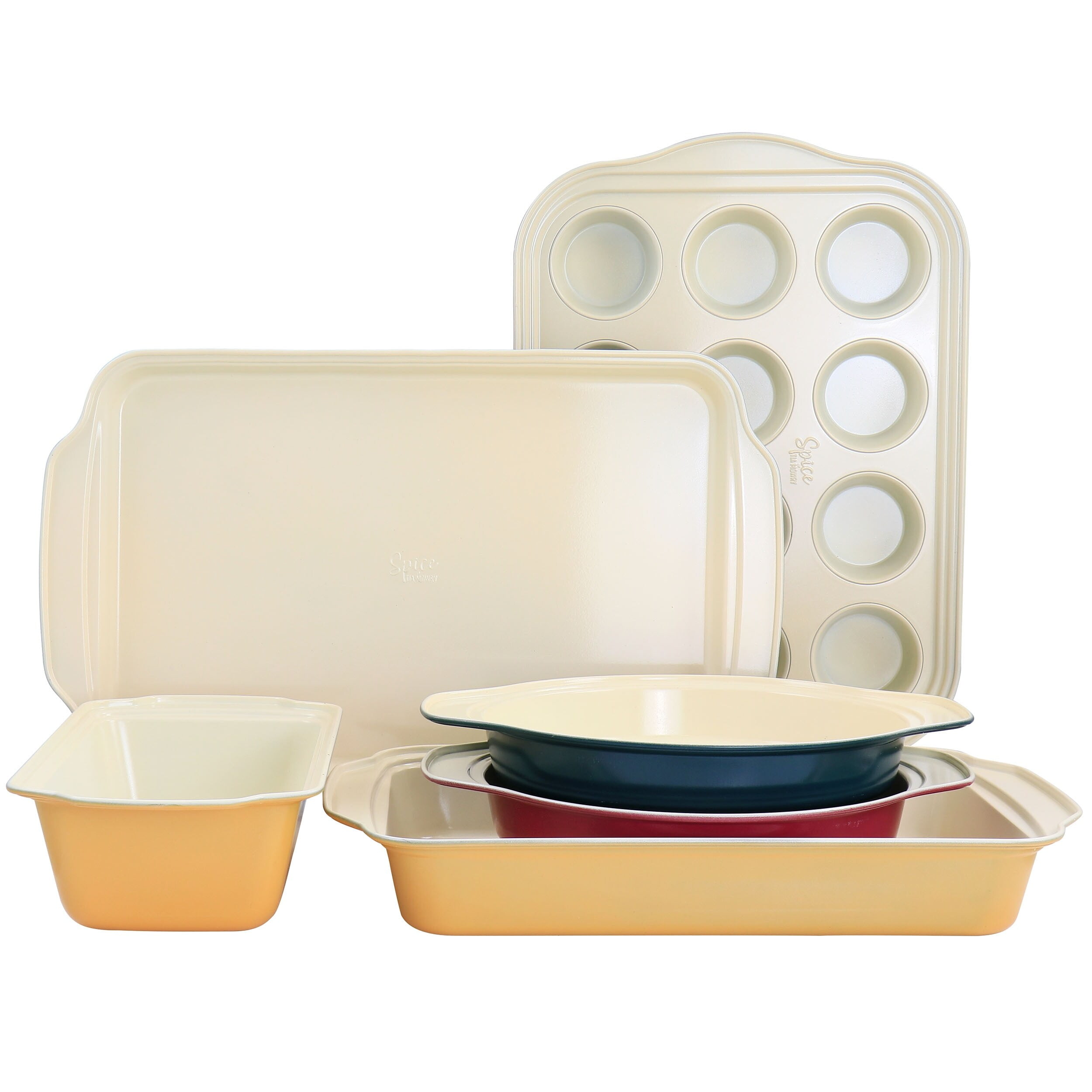 6 Piece Ceramic Nonstick Bakeware Set - Walmart.com