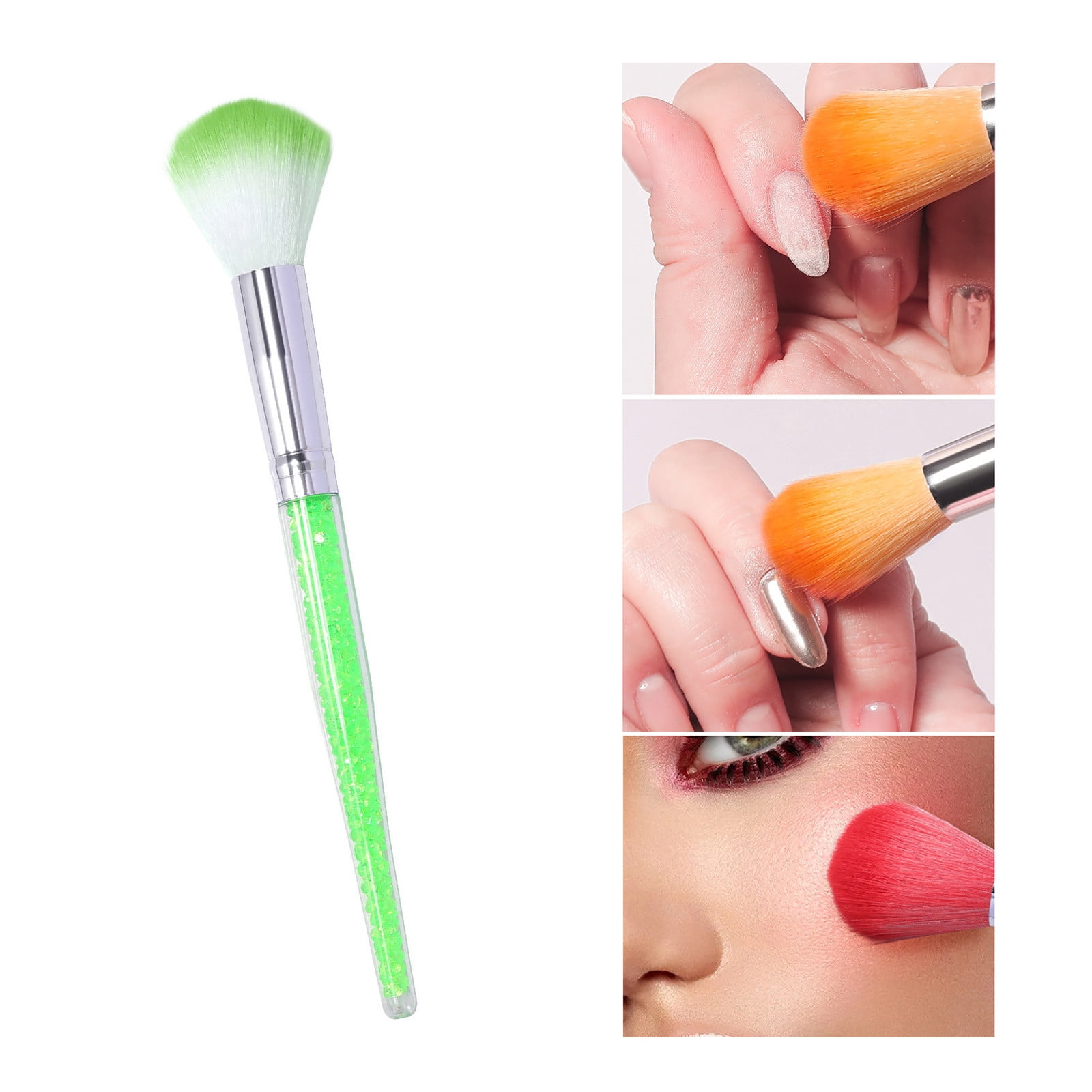 6-Piece Colorful Makeup Brush Set for Daily Foundation and Powder ...
