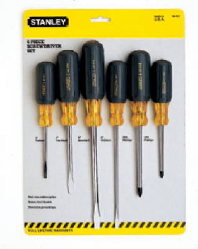 6 Piece Contractor Grade Vinyl Coated Screwdriver Set, Each - Walmart.com