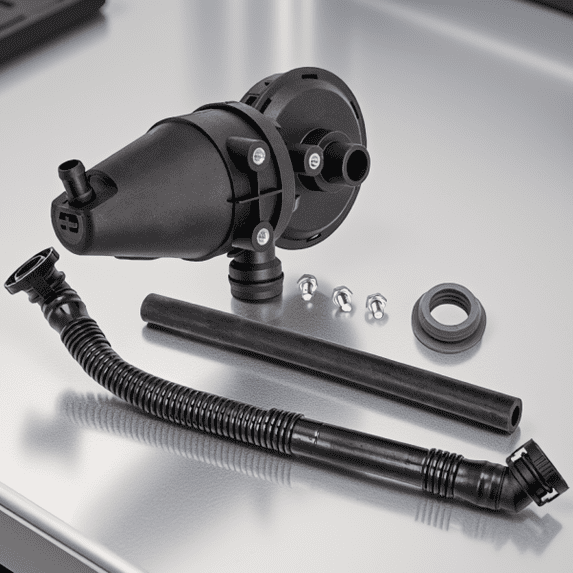6-Piece Crankcase Vent Valve and Breather Hose Kit for 323i 328i M3 Z3 ...