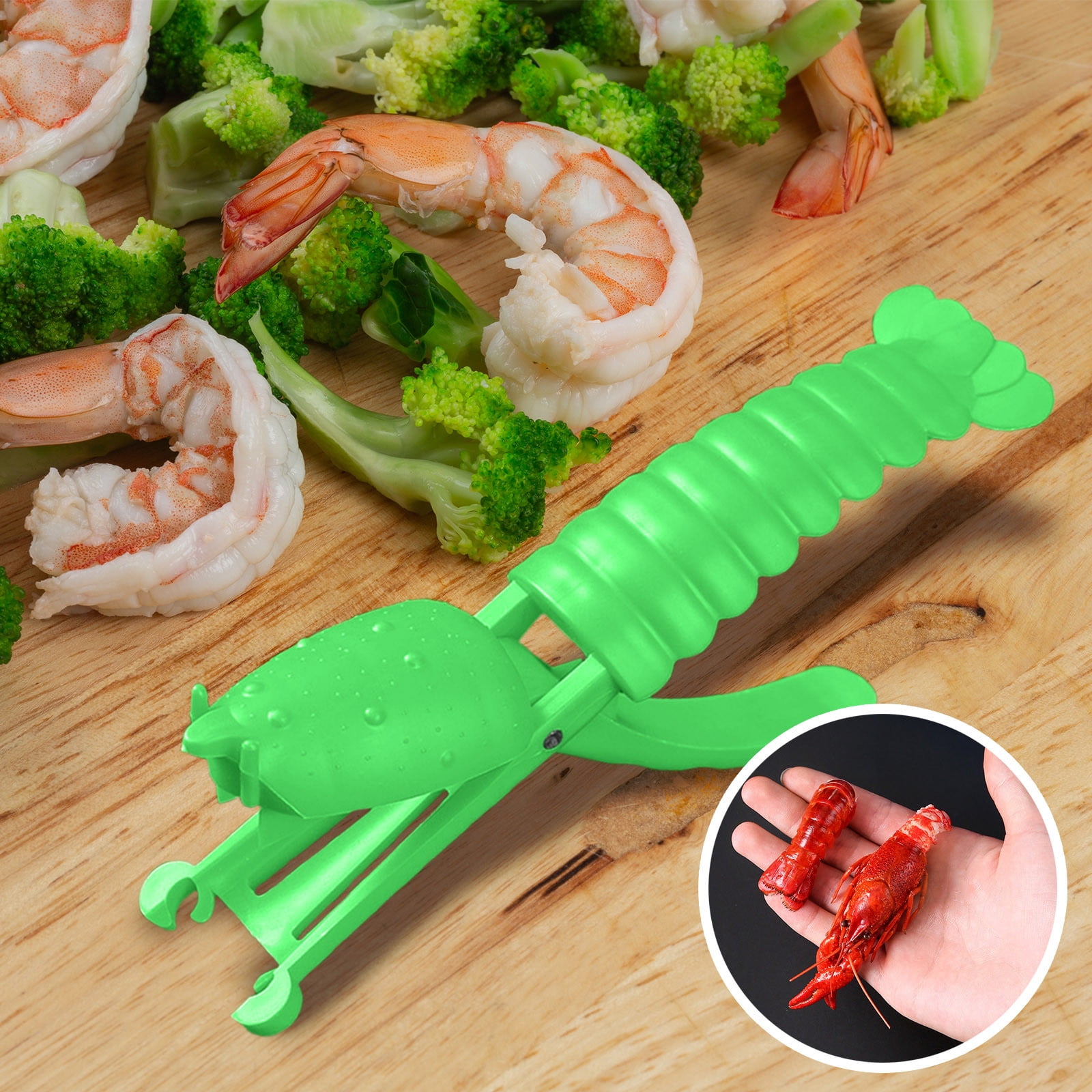 6-Piece Crawfish Sheller Kit, Portable Seafood Peeler Tool, Food Grade ...