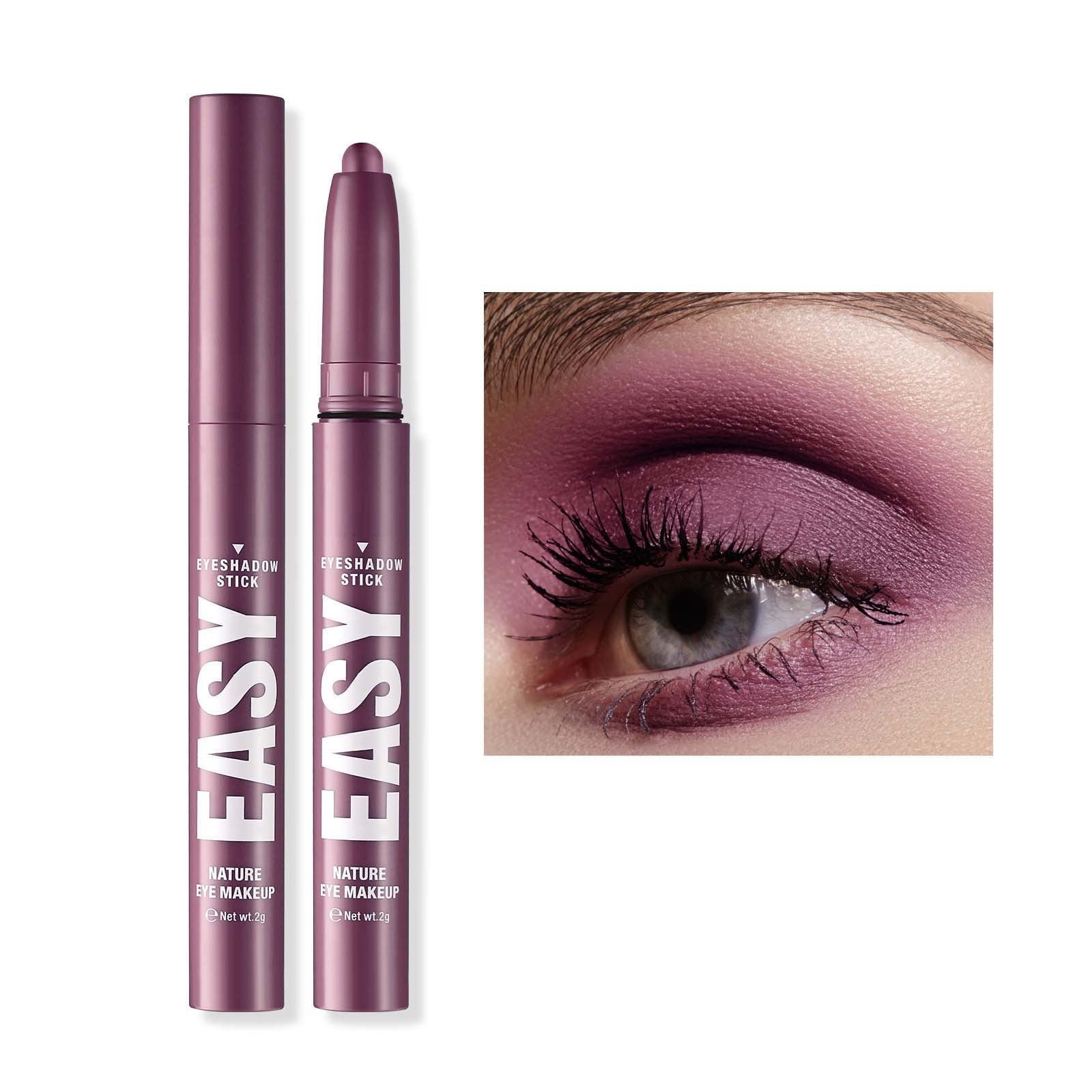 6-Piece Creamy Eyeshadow Stick Set, Long-Lasting Waterproof Shimmer Eye ...