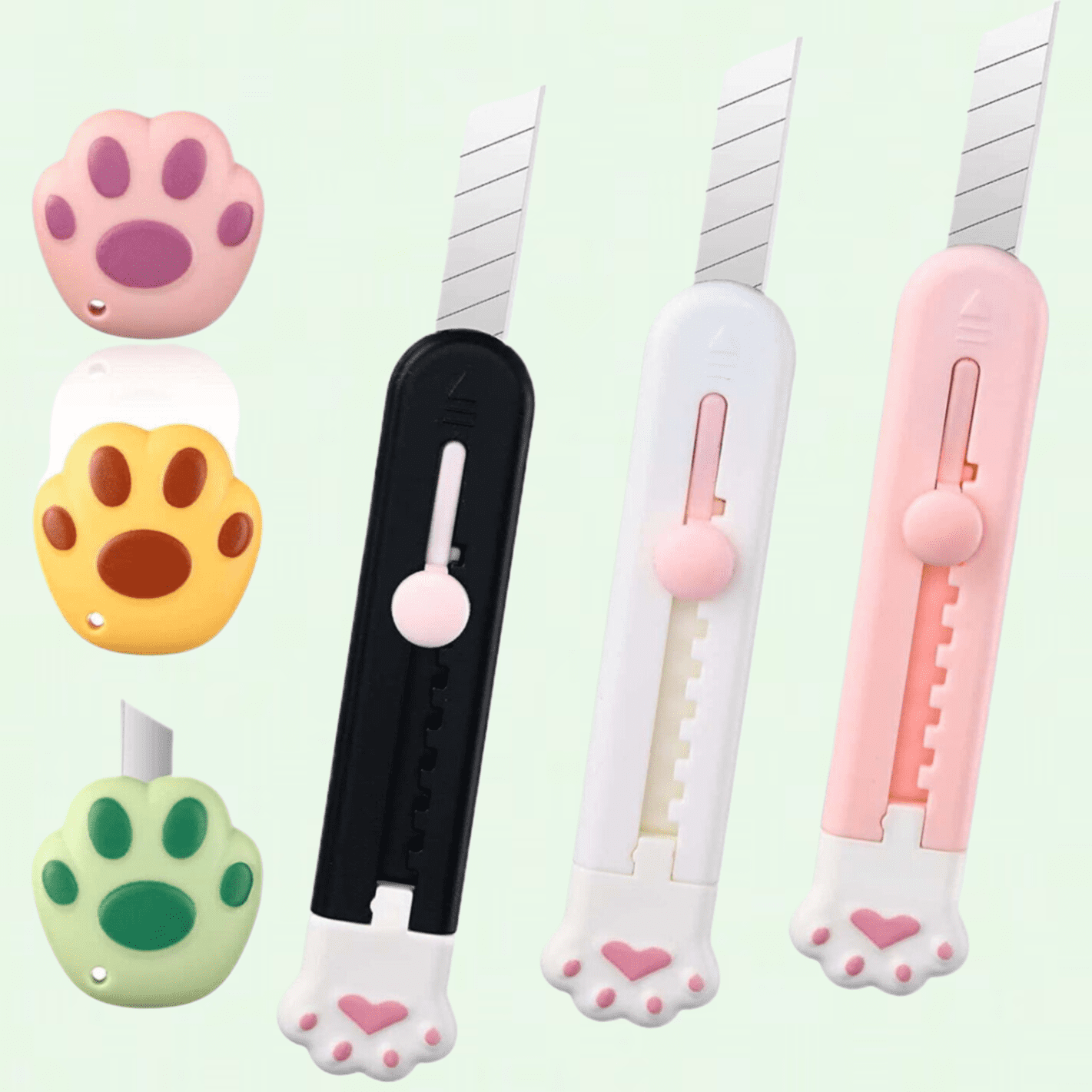 Cute Box Cutter Retractable Kawaii Knife, Kitty Letter Opener, Portable ...