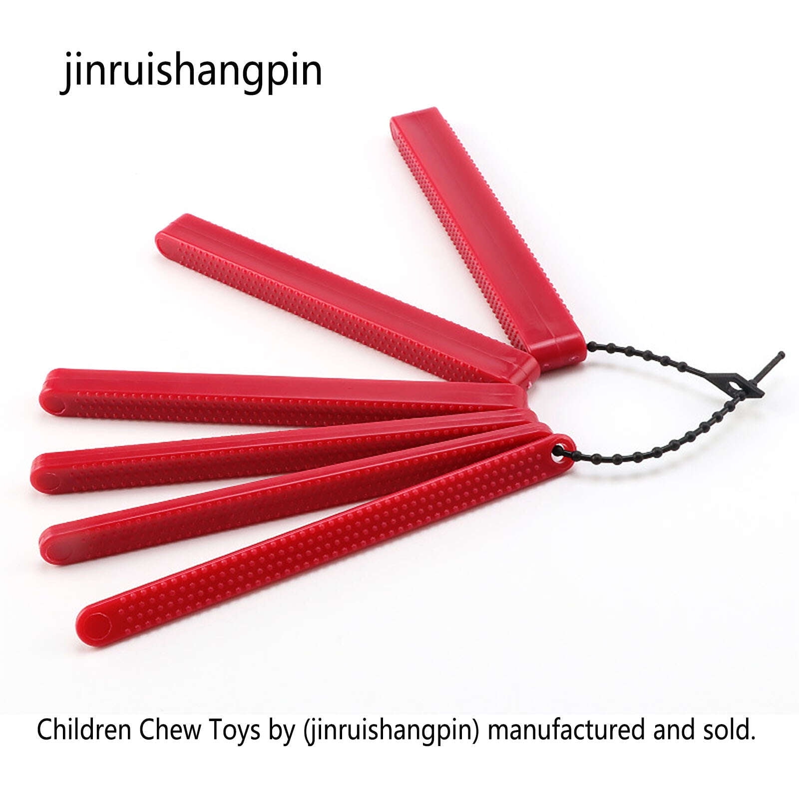 6 Piece Dental Bite Blocks Kids Teether with Chewable Sensory Chew Toys ...