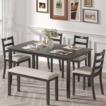 Signature Design by Ashley Wood Square Kitchen Table with Bar Stools ...