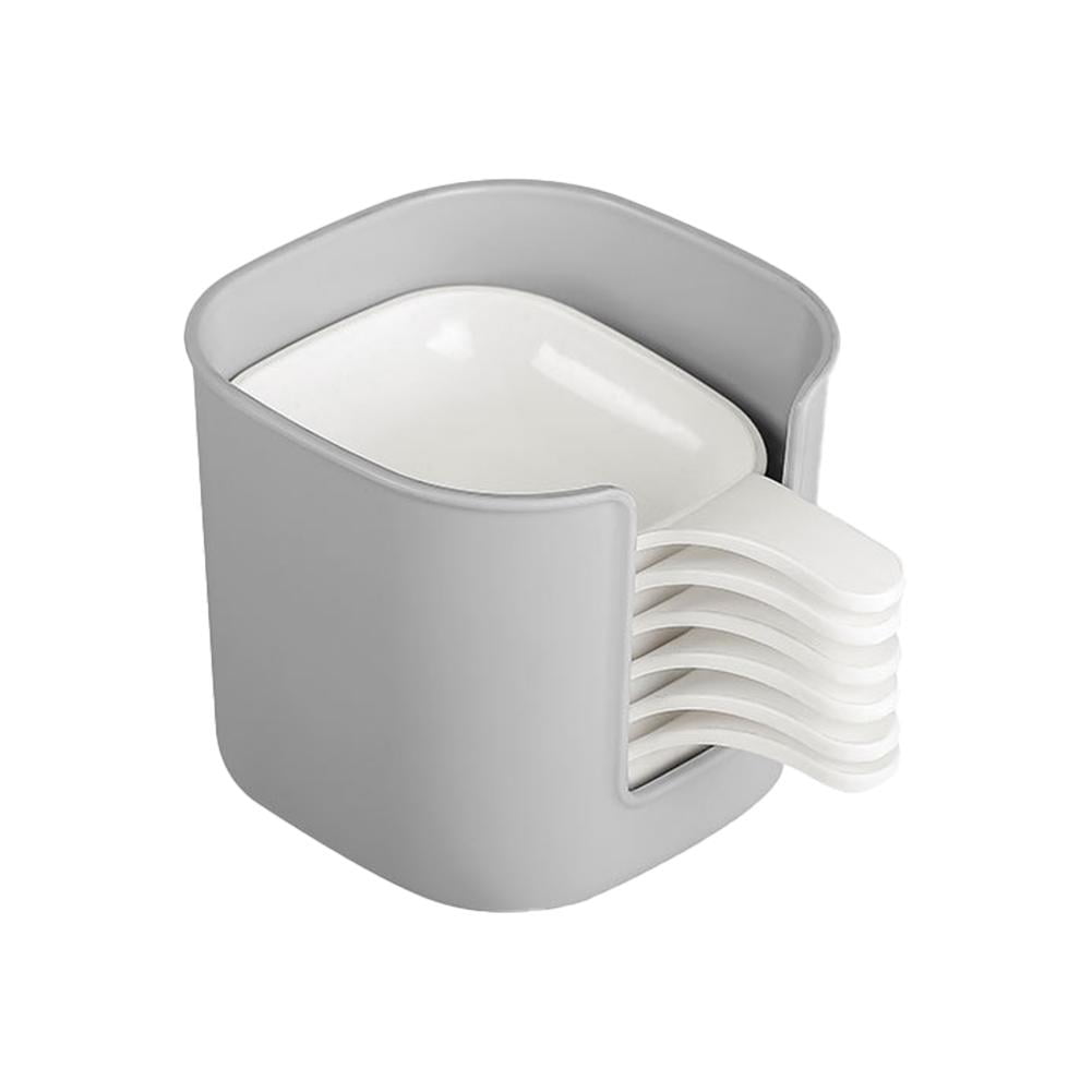 6-Piece Dipping Sauce Saucer Set, 3.5x4.7 inch Plates with Holder ...