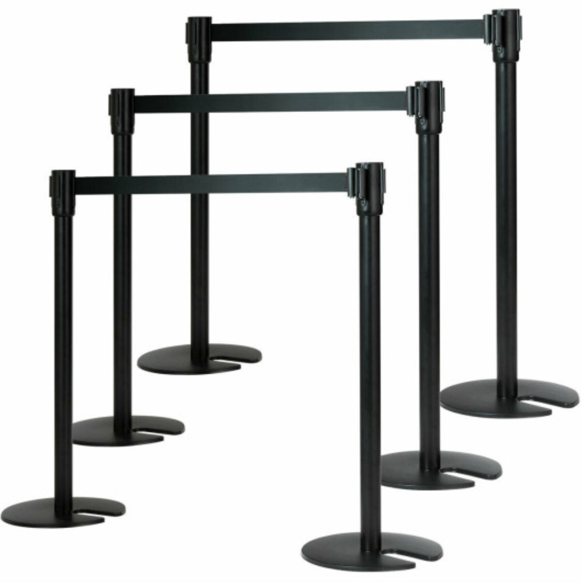 6-Piece Durable Metal Stanchions: Perfect for Crowd Control and Order ...