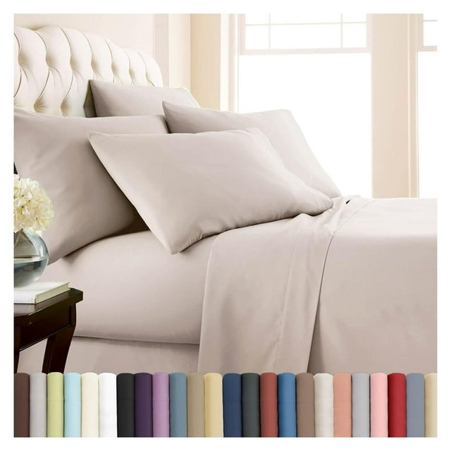 6-Piece Extra Deep Pocket King Sheets Set, Hotel Collection King Size ...