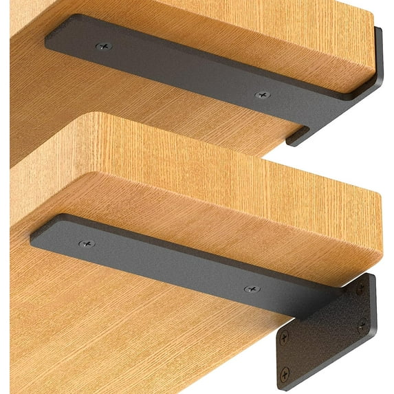 6-Piece Floating Shelf Bracket 6-Inch (Approximately 15.2 Cm) Heavy ...