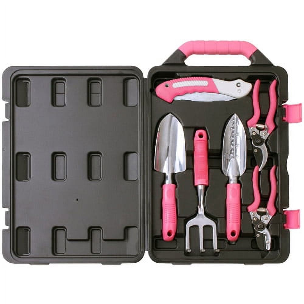6-Piece Garden Tool Kit, Pink - Walmart.com