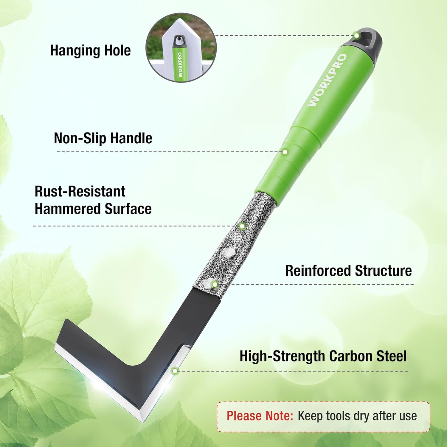 6-Piece Garden Tool Set, Heavy Duty Gardening Hand Tools with Soft ...