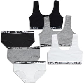 dELiA*s Girls' Training Bra - 3 Pack A-Cup Molded Wire-Free Microfiber ...