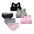 6 Piece Girls' Training Bra Set Lightly Padded Training Beginner Bras ...