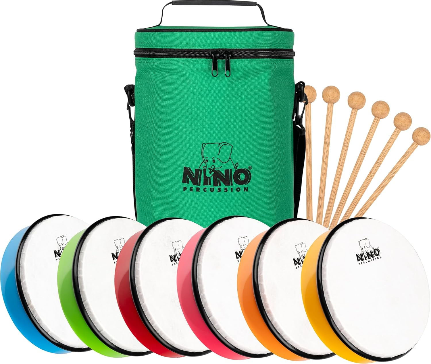 6 Piece Hand Drum Rhythm Set, Synthetic Pre-Tuned — Instruments for ...