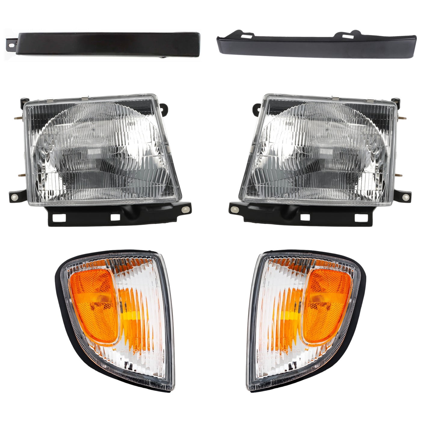 6-Piece Head Driving Headlamp Kit for Driver & Passenger Side Left ...
