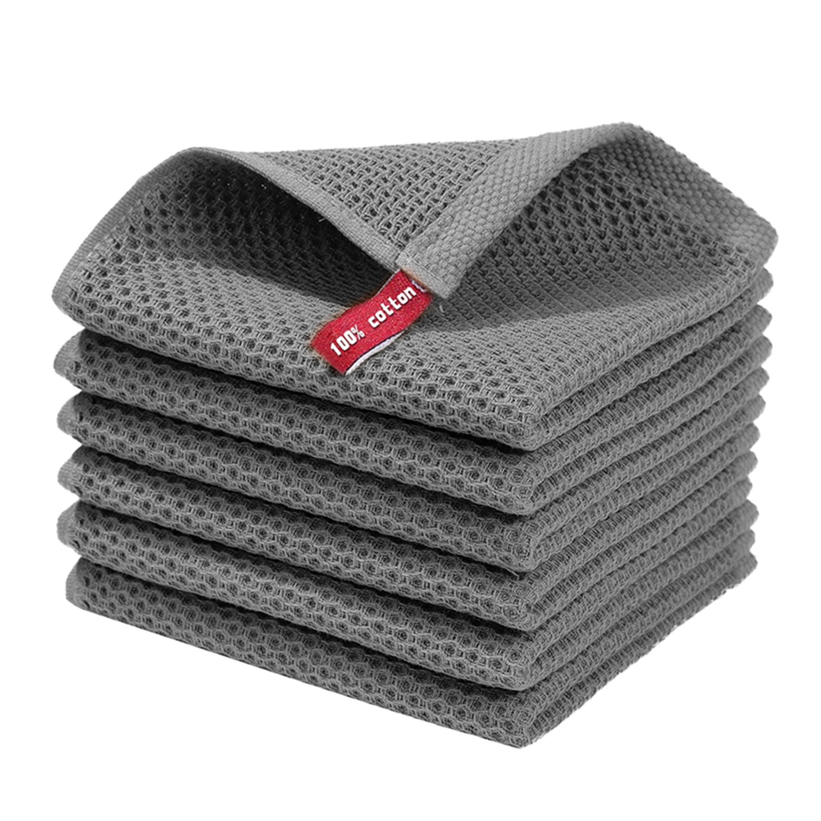 6 Piece Household Cleaning Cloth Pure Cotton Weave Kitchen Towel ...