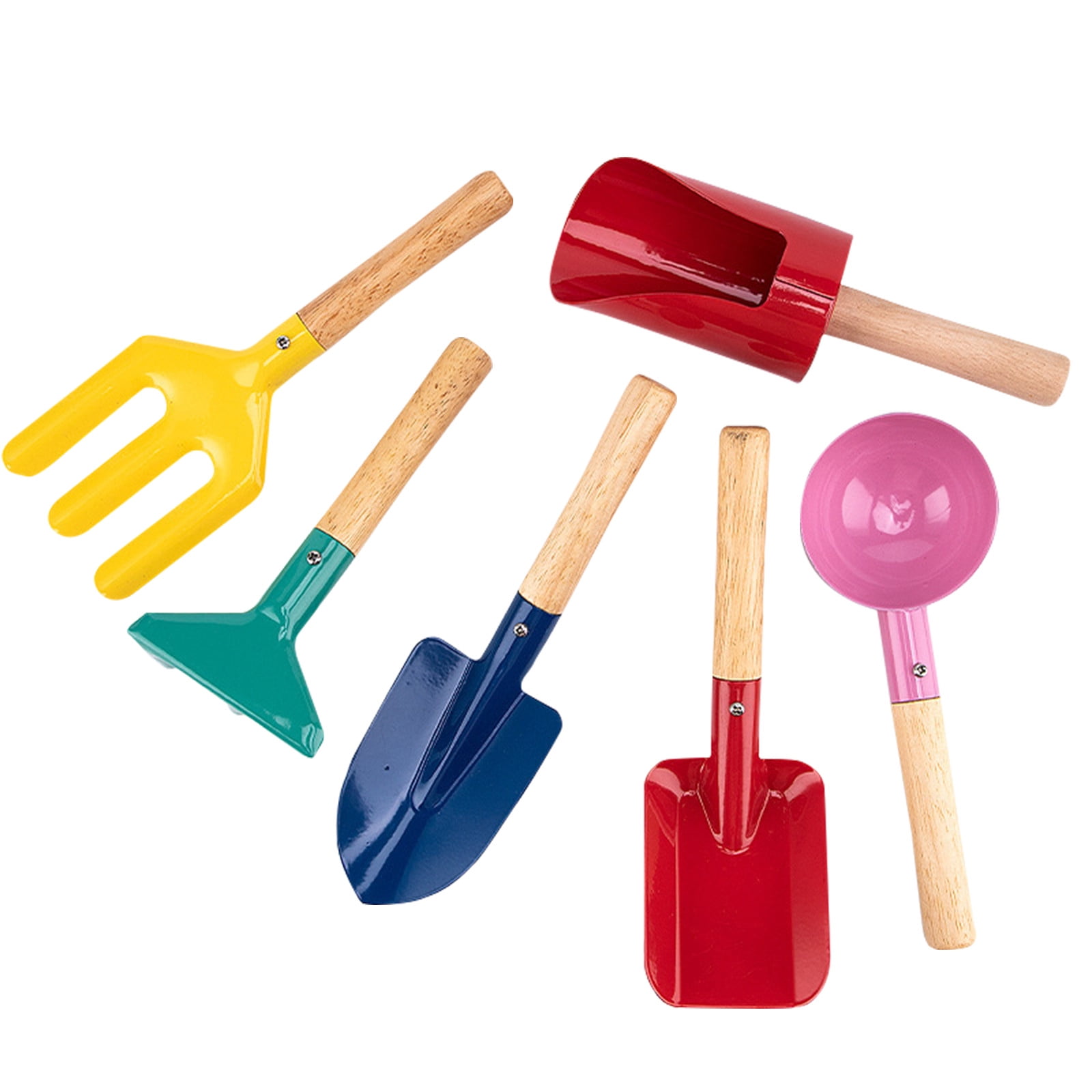 6 Piece Kids Beach Tools,Children Beach Sand Toys, Made of Metal with ...