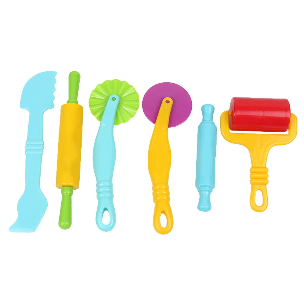 6-Piece Kids Clay Tool Set - Non-Toxic Plastic Modeling Tools for ...