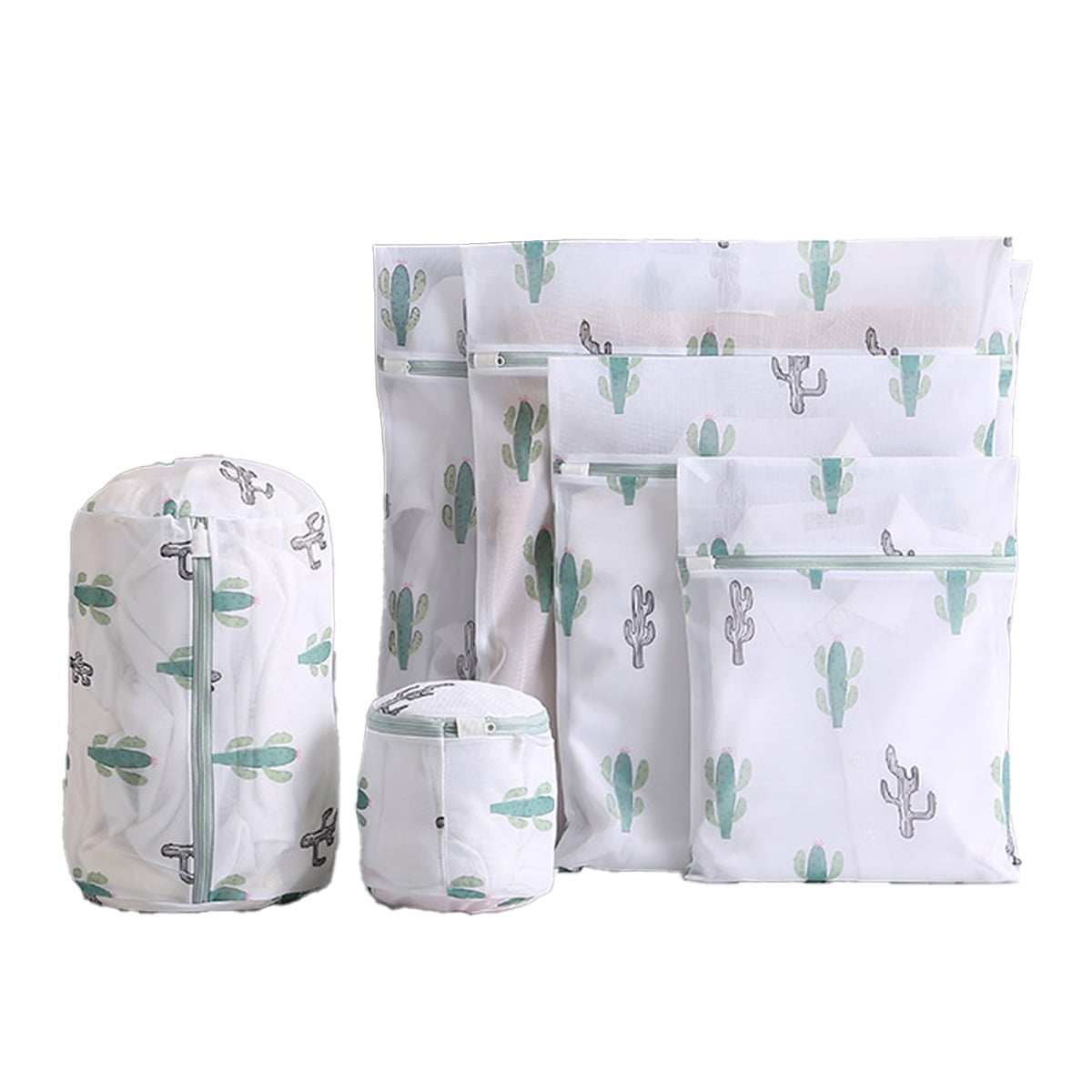 6-Piece Mesh Laundry Bag, Durable Laundry Bags with Zipper, Washing ...