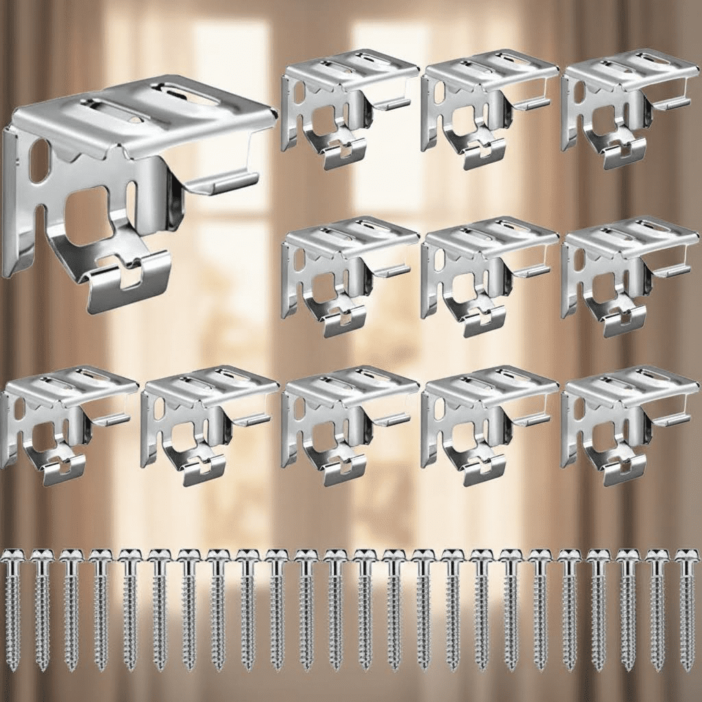 6-Piece Mini Blind Mounting Brackets for Window Blinds, Includes Screws ...