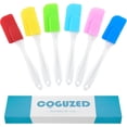 6 Piece Mini Silicone Spatula Set, Small Rubber Spatulas Handle, Heat ...