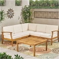 6-Piece Modular Outdoor Patio Sectional Sofa Set with Coffee Table ...