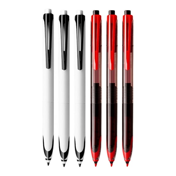 6-Piece Noiseless Gel Pens with Smudge-Proof for Notes Meetings Study ...