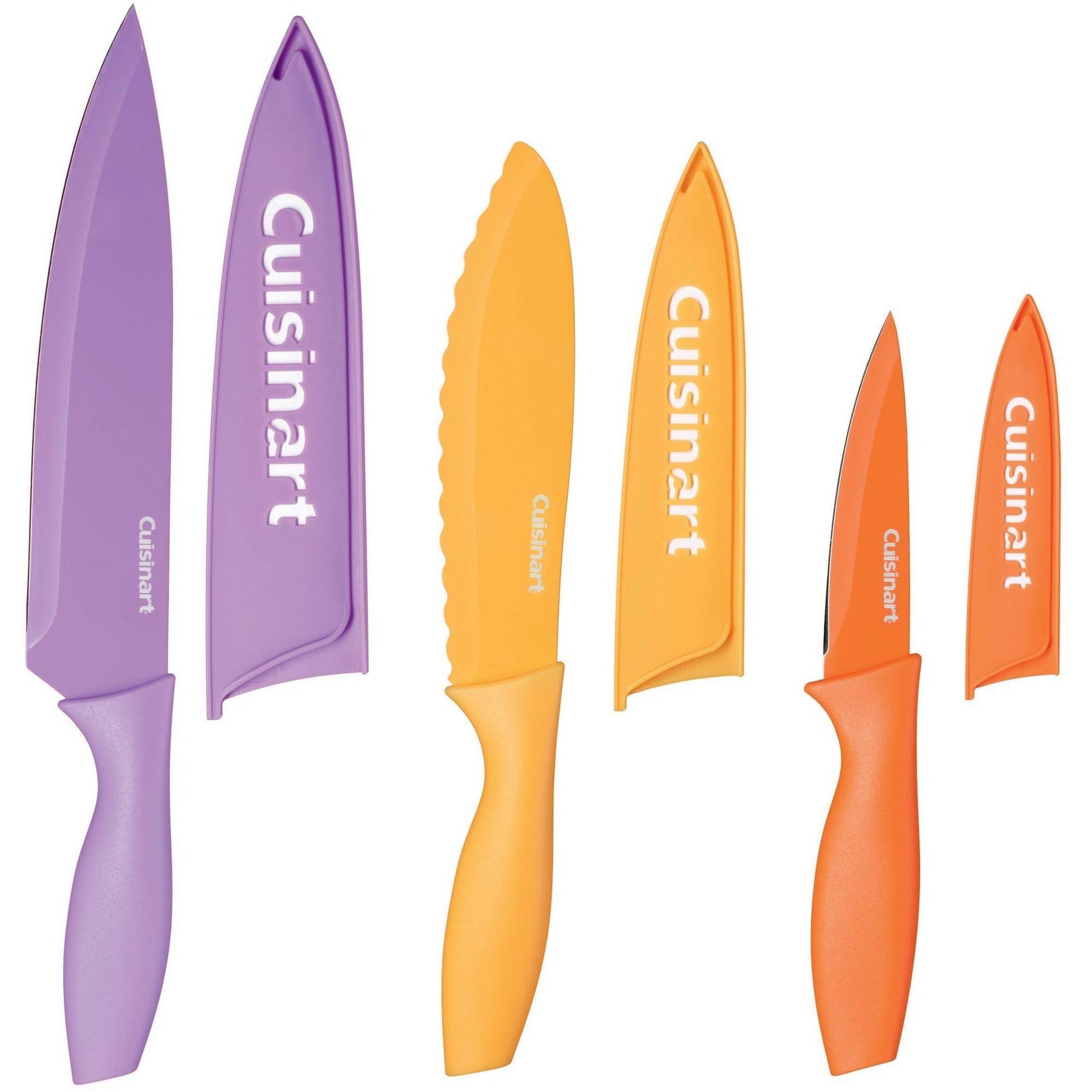 6-Piece Nonstick Color Chef Knife Set - Walmart.com