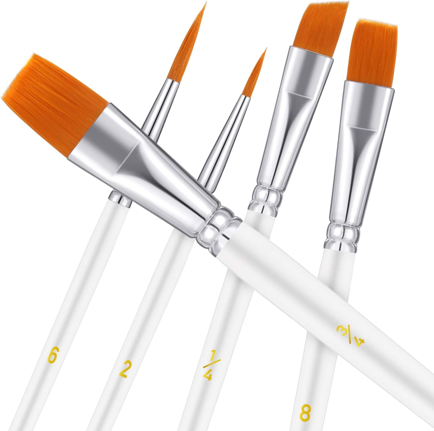6-Piece Paint Brush Set - Fine Detail Brushes for Art and Crafts ...