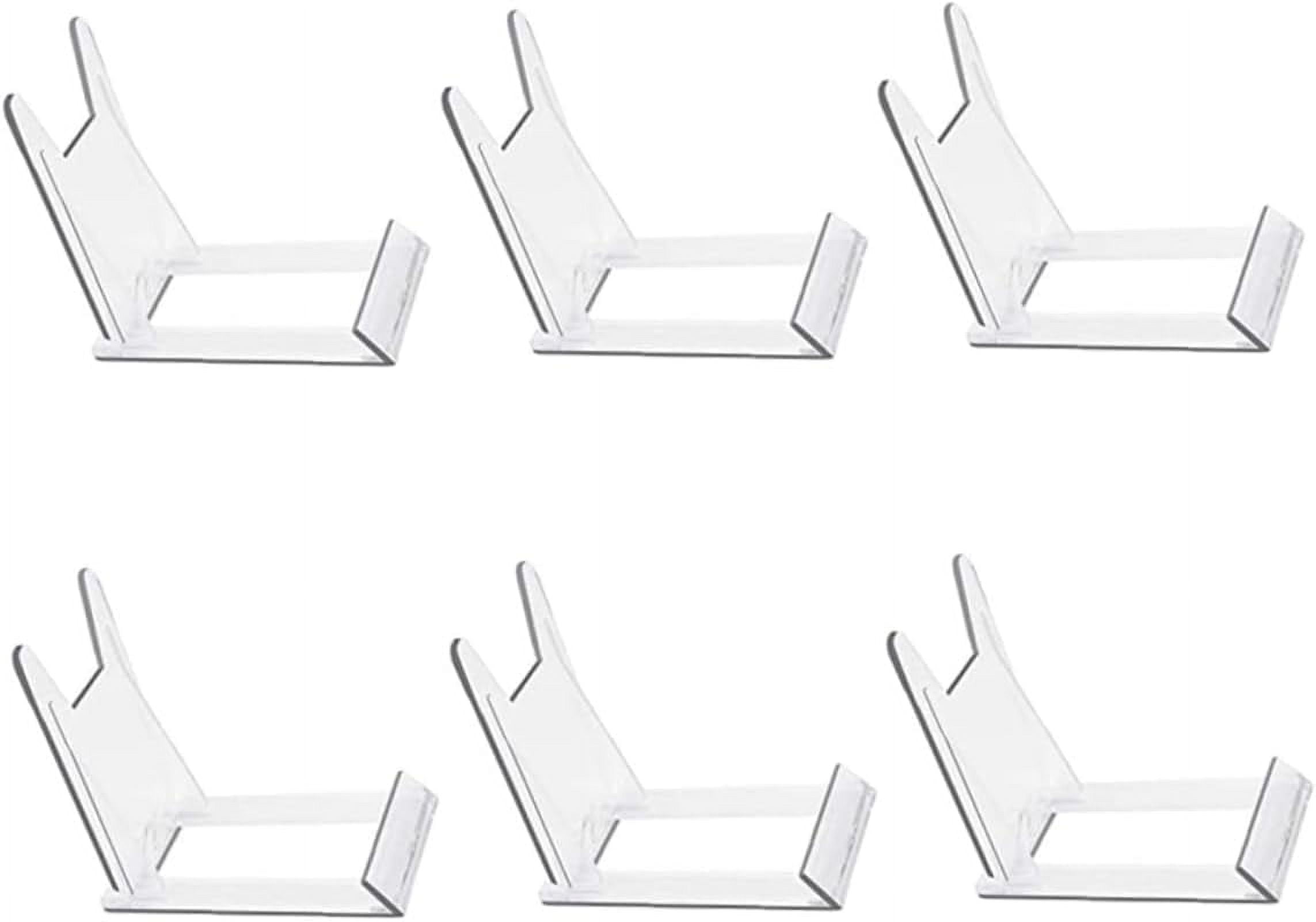 6 Piece Pallet Rack Easel Display Rack Board Transparent Mini Easel ...