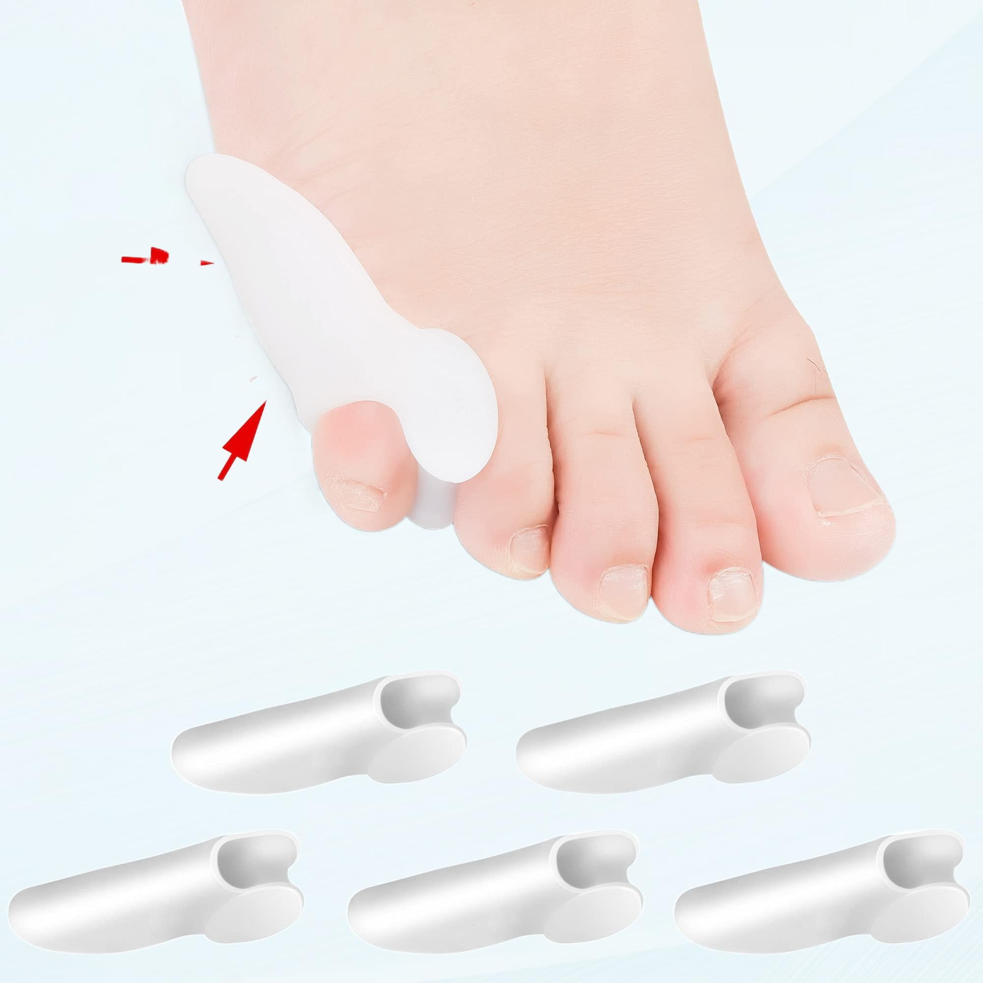 6-Piece Pinky Toe Bunion Gel Protector Set - Soft Gel Bunion Pads for ...